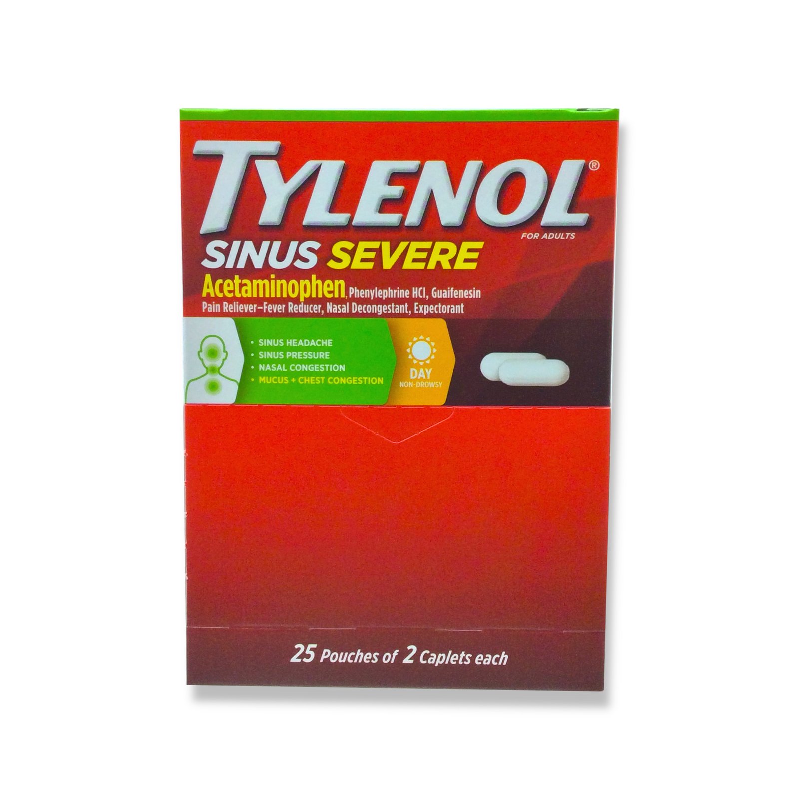 Tylenol Sinus Severe 325mg 2ct/25pk – Elisa Wholsale