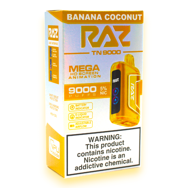 Raz Tn9000 Banana Coconut – Elisa Wholsale