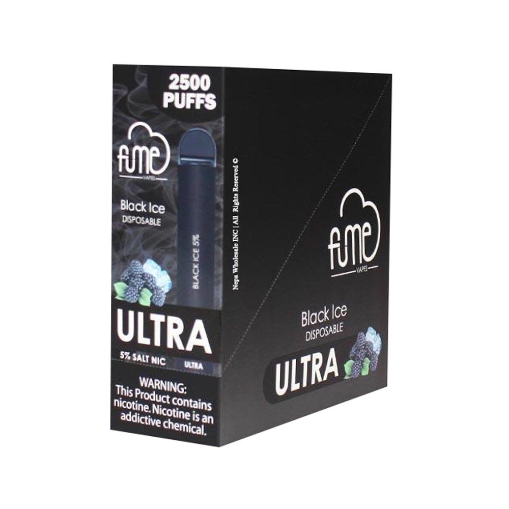 Fume 10PK Ultra 5% Black Ice Disposable – Elisa Wholsale