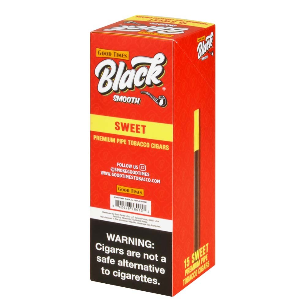 Good Times Black Smooth Sweet 15CT/.69 – Elisa Wholsale