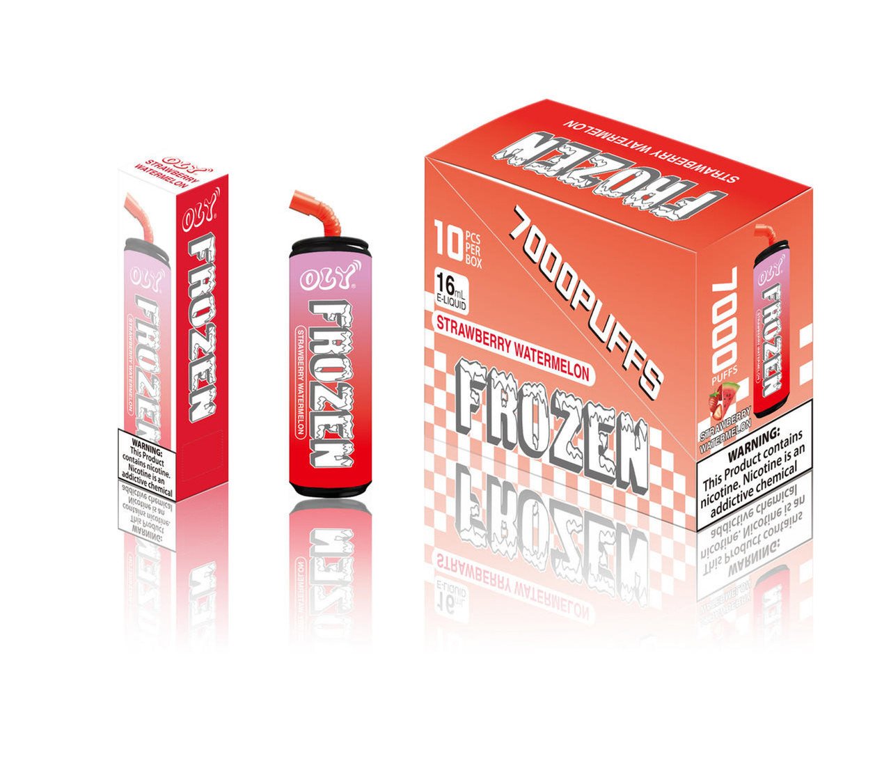 OLY Frozen 7000 Strawberry Watermelon 10CT – Elisa Wholsale