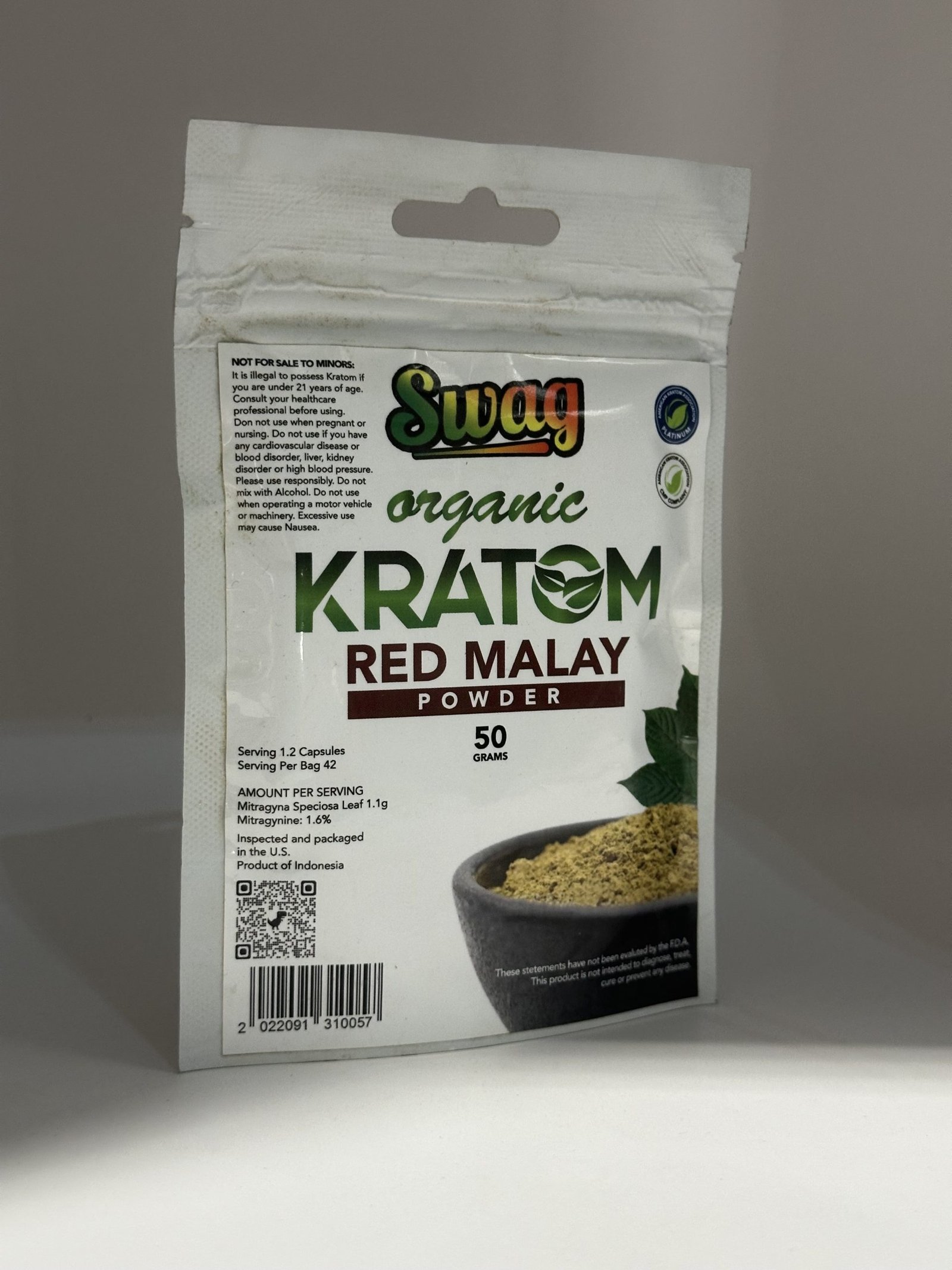 Swag Kratom Red Malay 50GM Powder – Elisa Wholsale