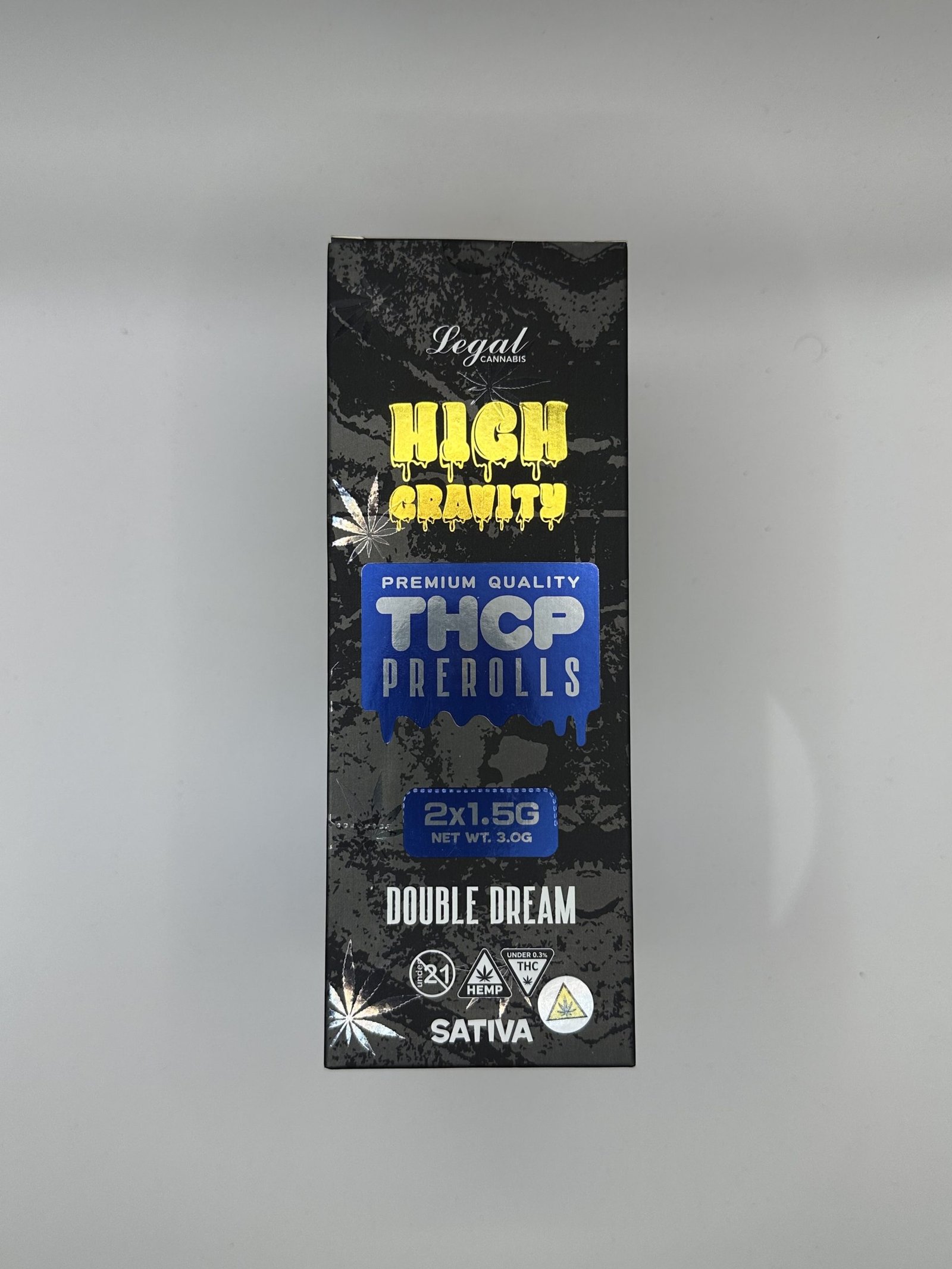 High Gravity THCP Double Dream Sativa Pre-rolls 2×1.5G 10CT – Elisa ...