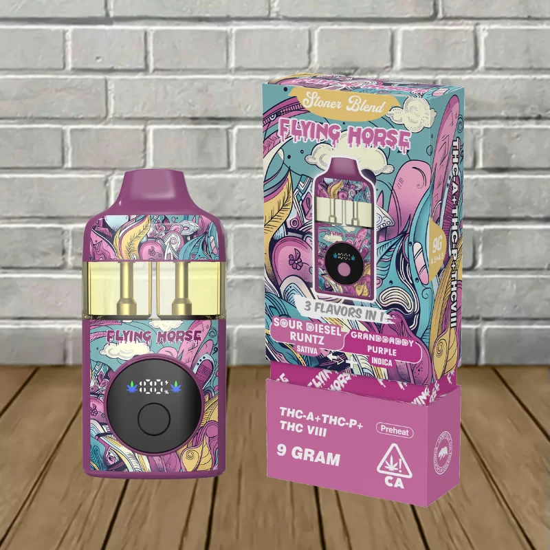 Flying Horse 3 in 1 Sour Diesel Runtz Sativa + Grand Daddy Purple ...